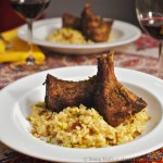 Lamb Chops with Moroccan Spice Rub and Apricot Risotto – she cooks…he ...